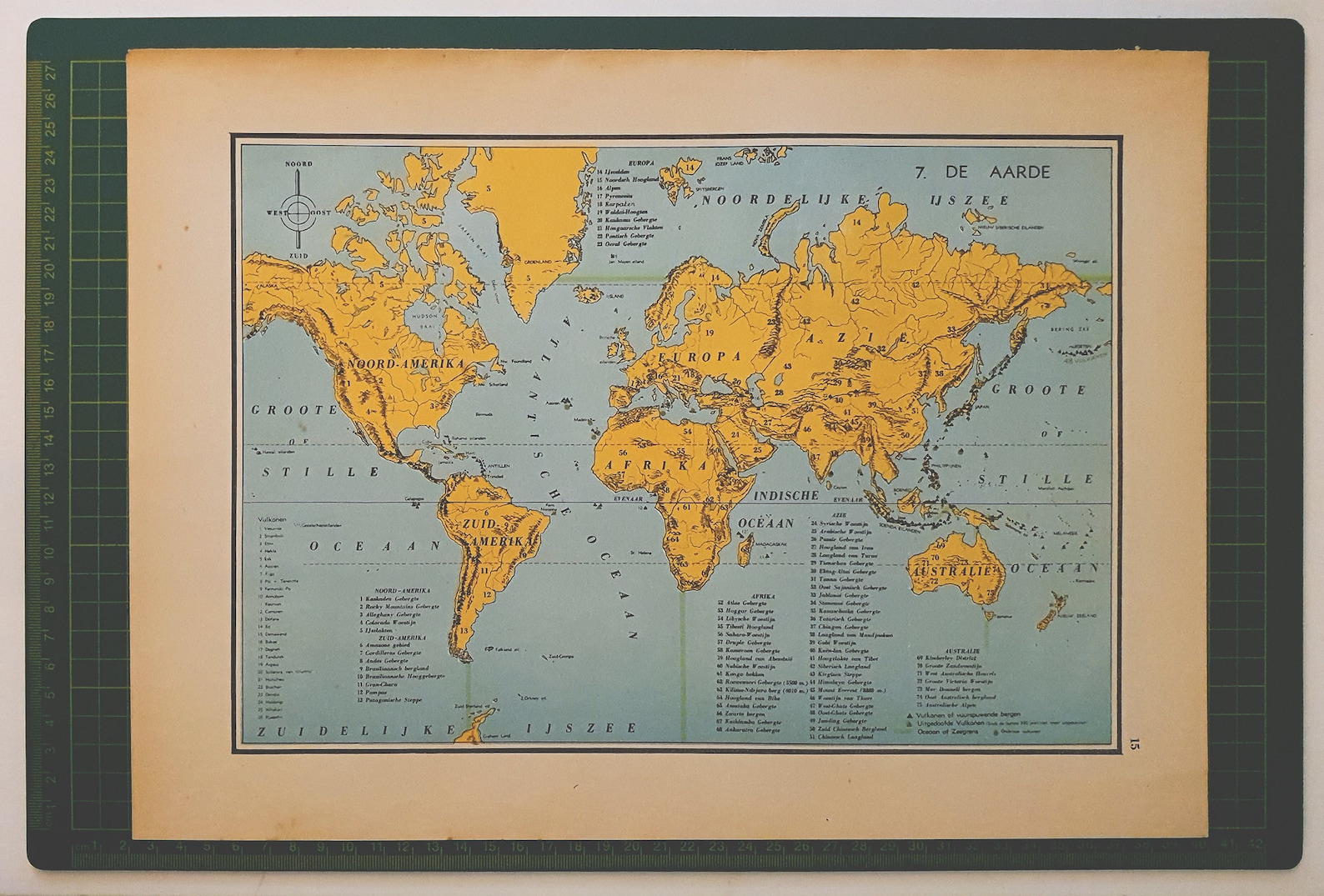 1941 Vintage World Map | Etsy