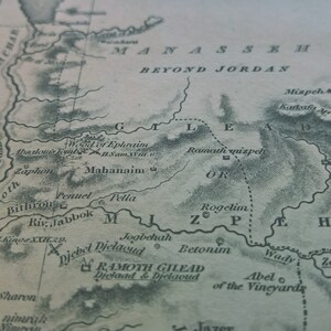 1823 Vintage Tribe of Gad Map - Etsy