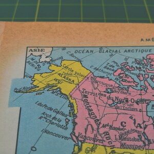 1956 Vintage Map of the Americas - Etsy