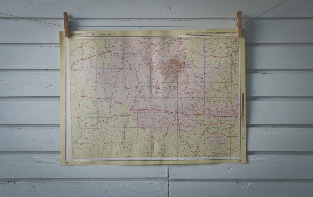 1968 Vintage Shire of Murweh Map - Etsy