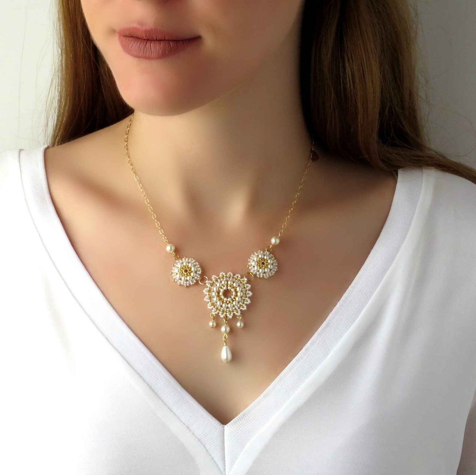 Wedding Necklaces for Brides Wedding Statement Necklace - Etsy