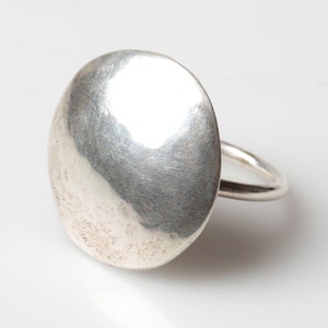 Domed Ring, Domed Silver Ring, Statement Ring, Chunky Ring, Large ...