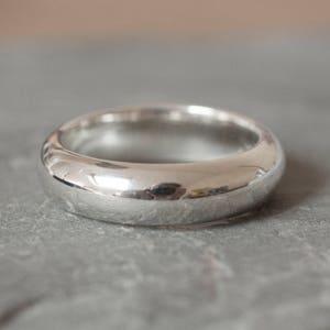 Chunky Silver Ring, Chunky Domed Ring, Thick Silver Ring, Heavy Silver ...