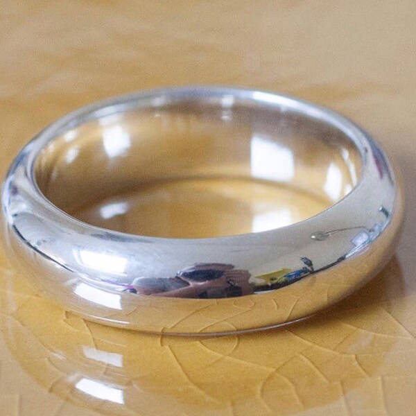 Chunky Silver Ring - Etsy