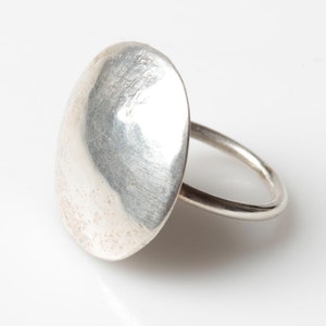 Domed Ring, Domed Silver Ring, Statement Ring, Chunky Ring, Large ...