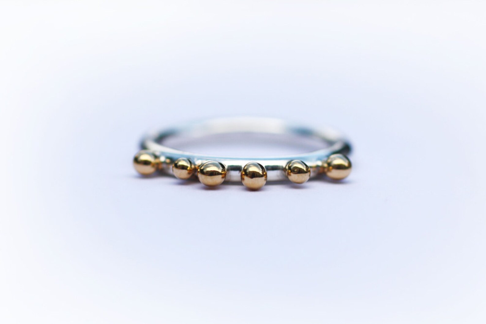 Gold Pebble Ring Gold and Silver Ring Gold Jewellery Gold | Etsy UK