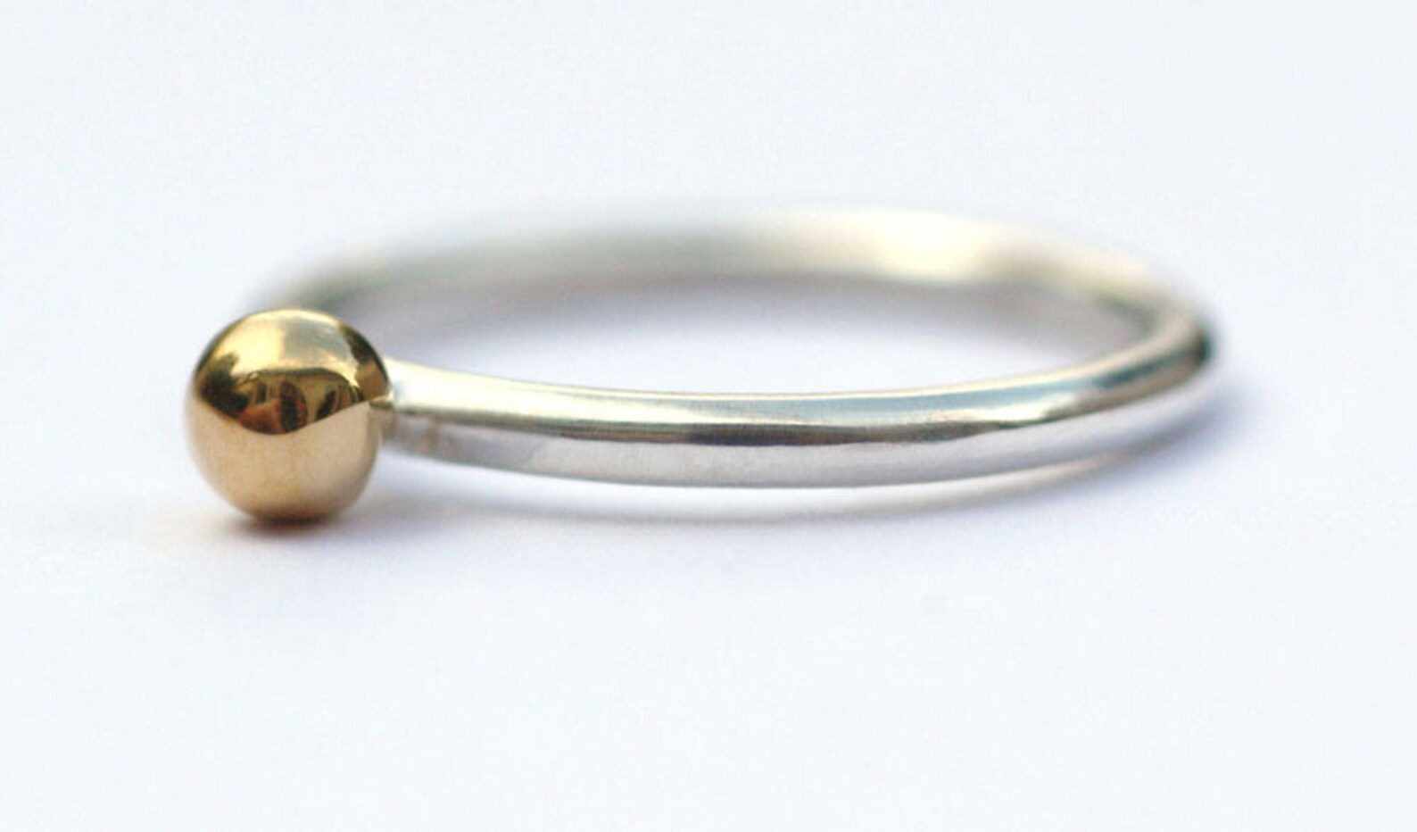 Gold and Silver Ring, Rose Gold Ring, Rose Gold Jewellery, Gold and ...