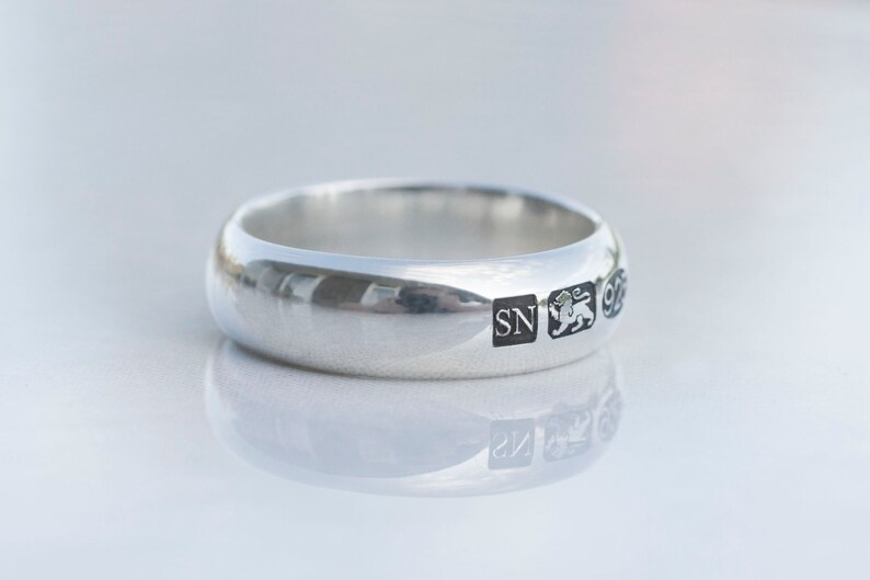 Hallmarked Silver Ring London Hallmark Ring UK Hallmark - Etsy UK