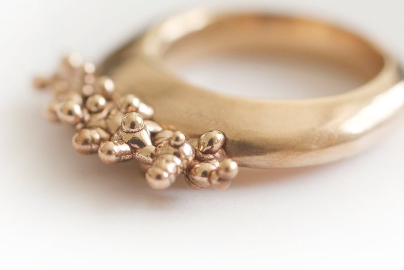 Statement Ring Bronze Bobble Ring Gold Ring Lost Wax Cast - Etsy UK