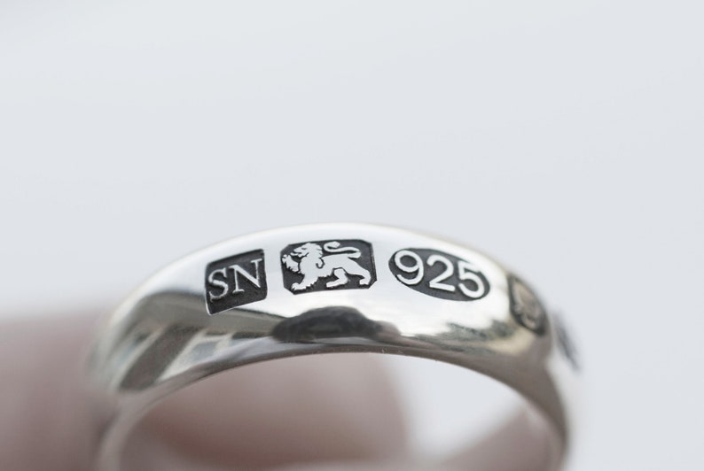 Hallmarked Silver Ring London Hallmark Ring UK Hallmark - Etsy UK