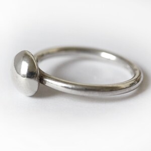 Silver Pebble Ring, Silver Nugget Ring, Stacking Ring, Bobble Ring ...