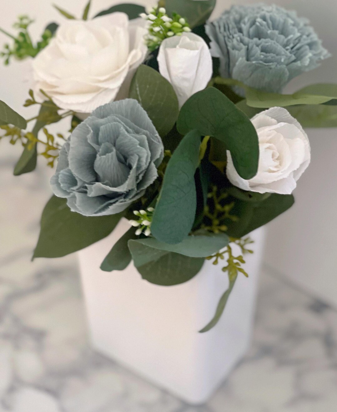 Crepe Paper Flower Arrangement - Centerpiece - Gift - Wedding - Shower ...