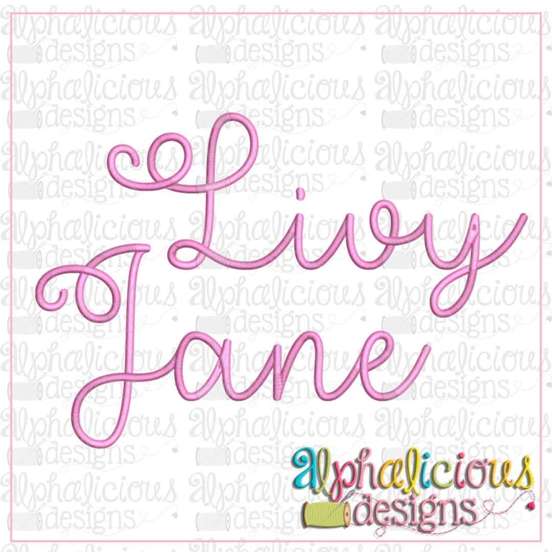 Ivy Embroidery Fonts - Etsy
