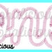 ONE Cursive Applique Font/design - Etsy