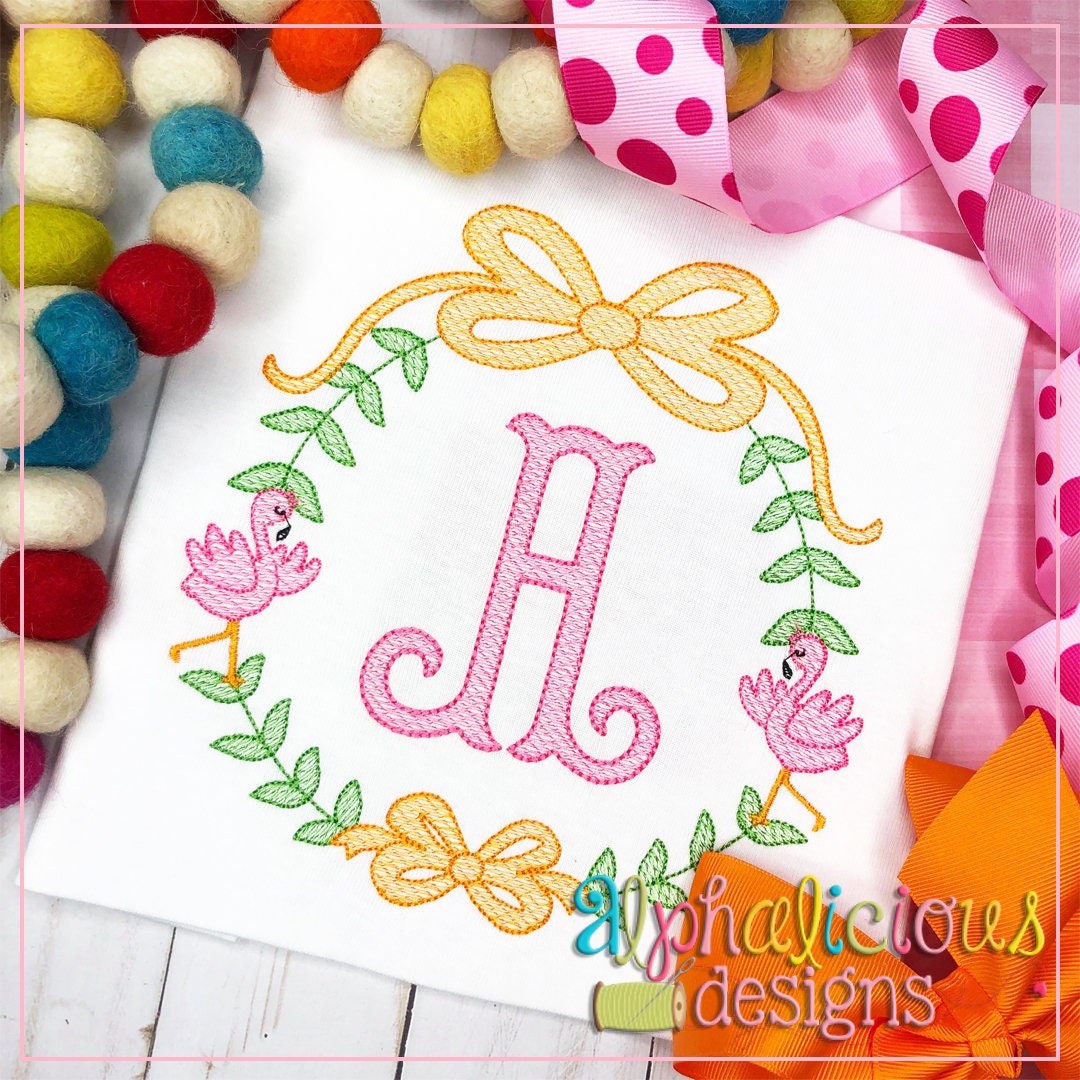 Arabesque Sketch Monogram Embroidery Font Vintage Monogram | Etsy