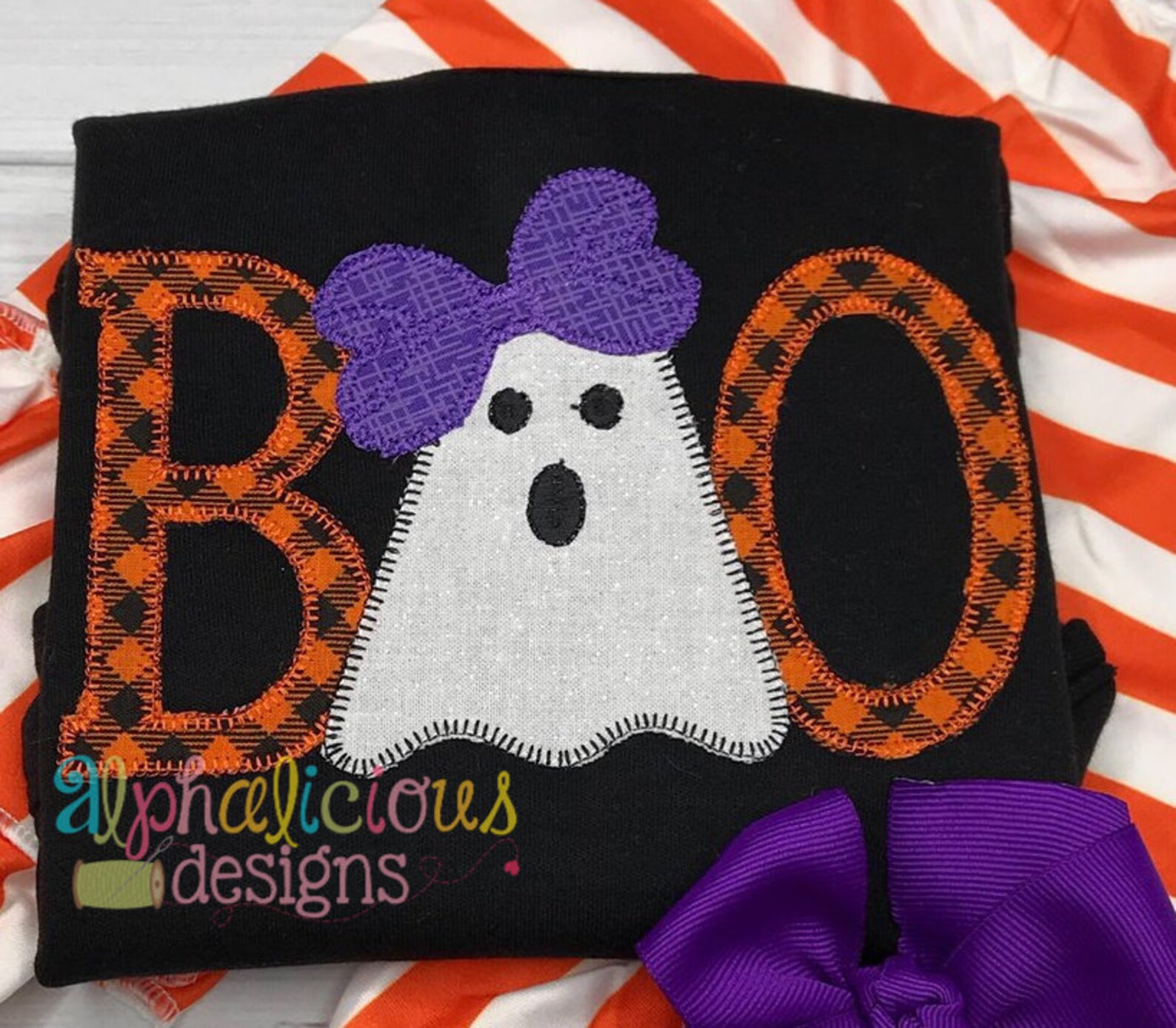 BOO With Bow-blanket - Etsy