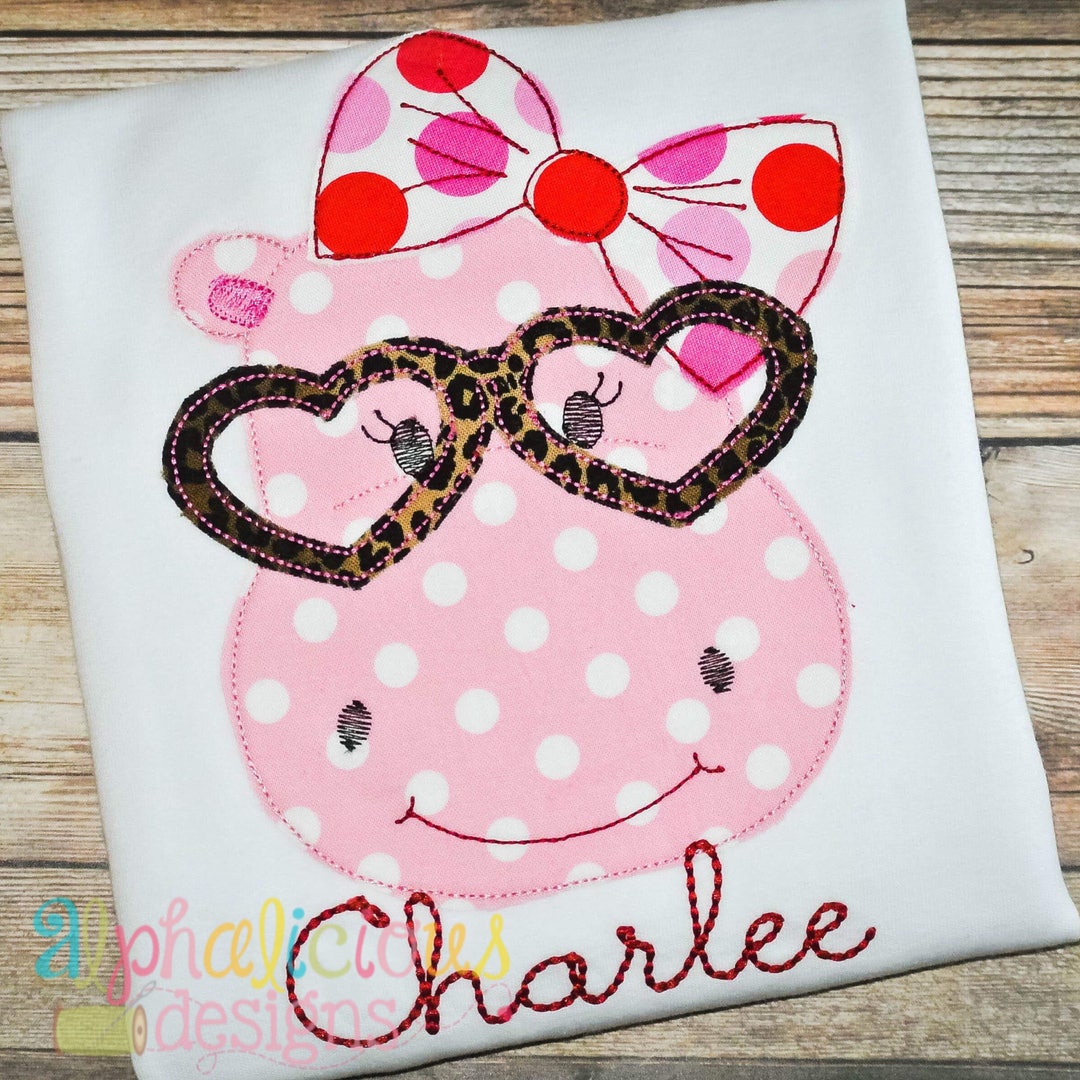 Happy Hippo Bow Triple Bean - Etsy