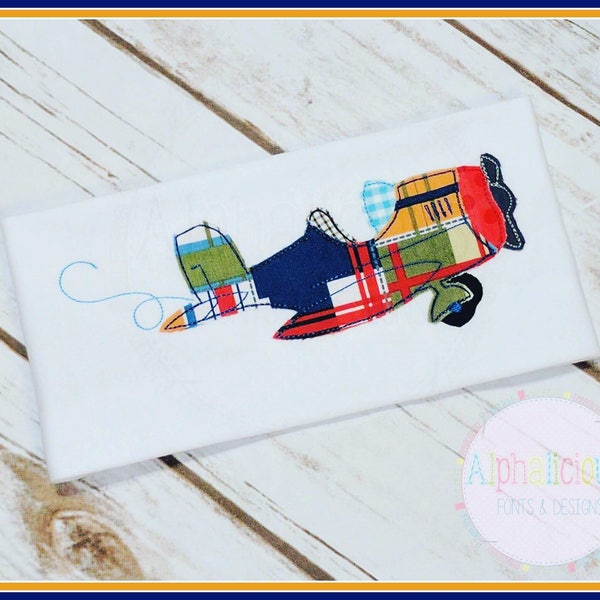 Airplane Applique Design - Etsy