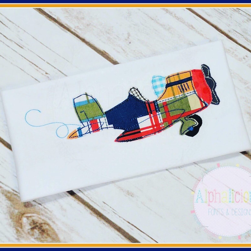Airplane Applique Design - Etsy