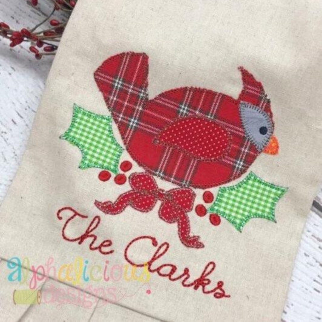 Christmas Cardinal Blanket Christmas Applique Design Digitized ...