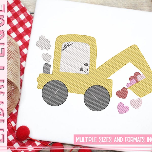 Backhoe Applique - Etsy