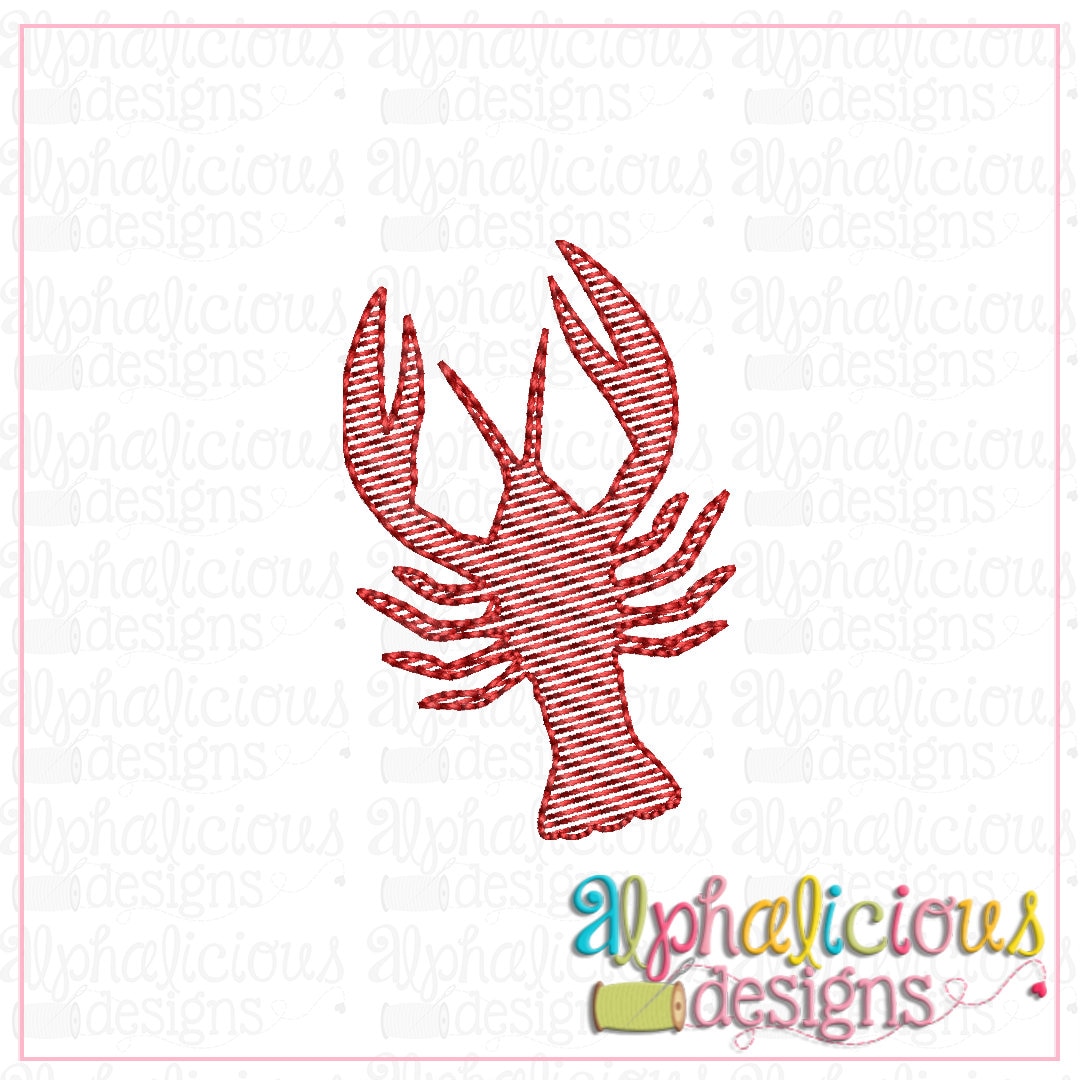 Crawfish - MINI Sketch Embroidery Design - Etsy