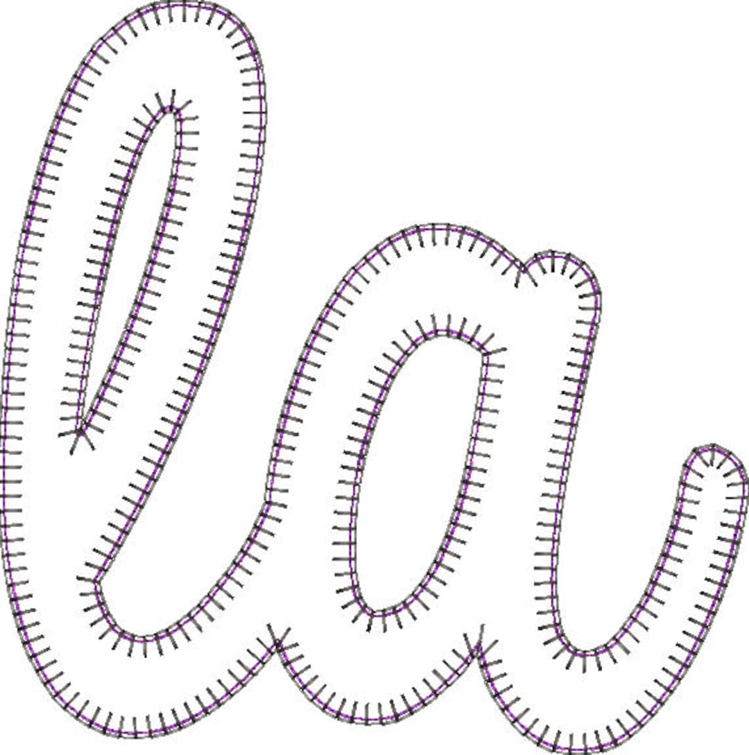 LA Applique Design Digitized Embroidery Design - Etsy