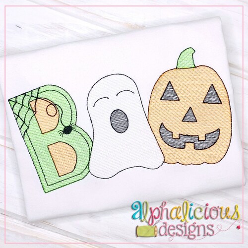 Spooky Crew Sketch Embroidery Design Quick Stitch - Etsy