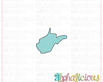 West Virginia State Applique Embroidery Design. West Virginia - Etsy