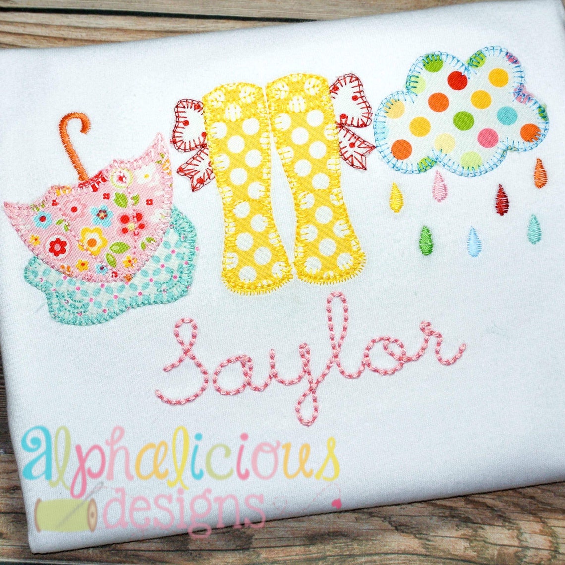 Rainy Day Three in A Row- With Bow -blanket - Etsy