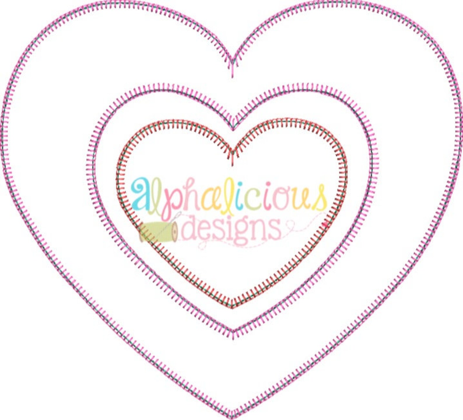 Valentine's Double Heart Applique Designs Blanket - Etsy