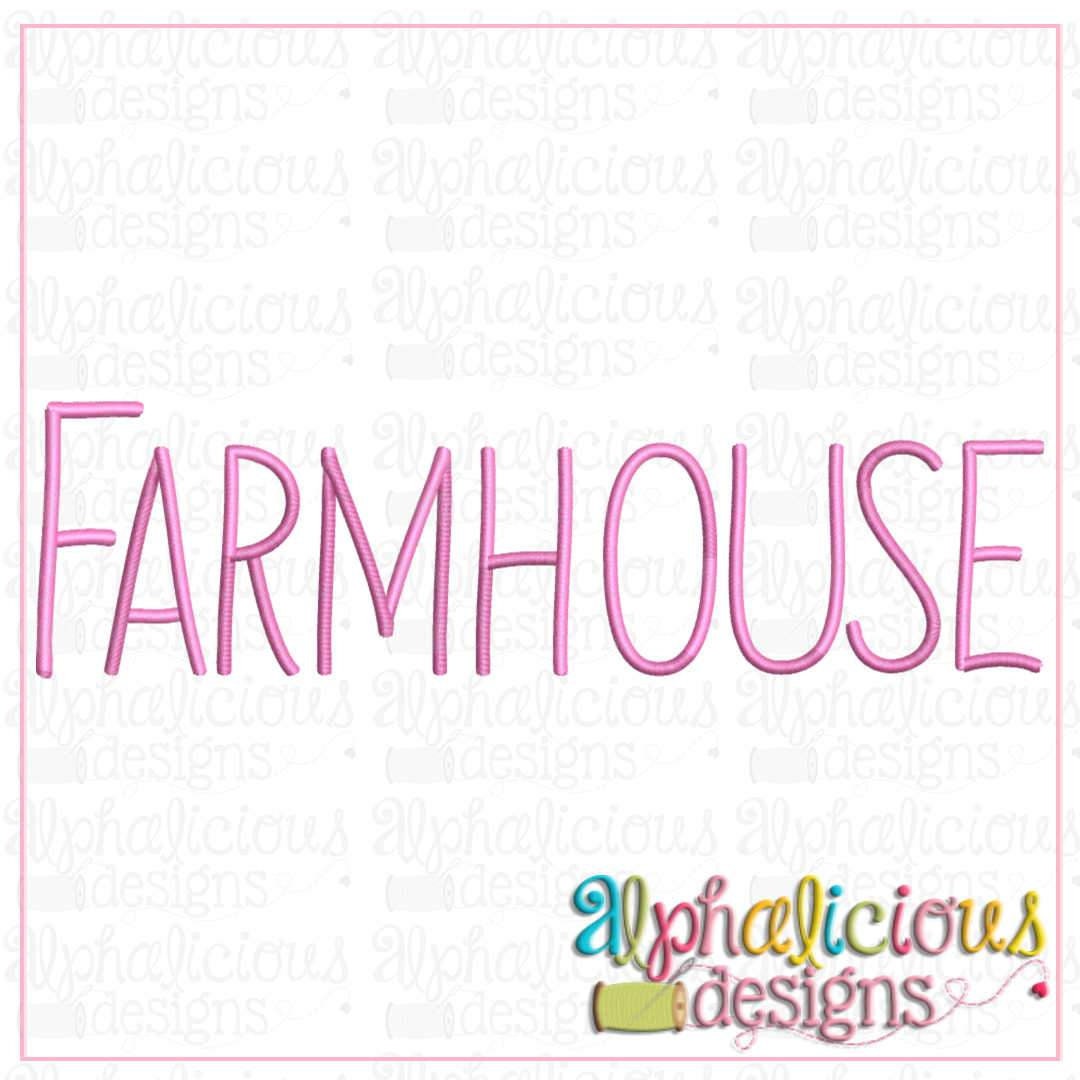 Farmhouse Embroidery Font - Etsy