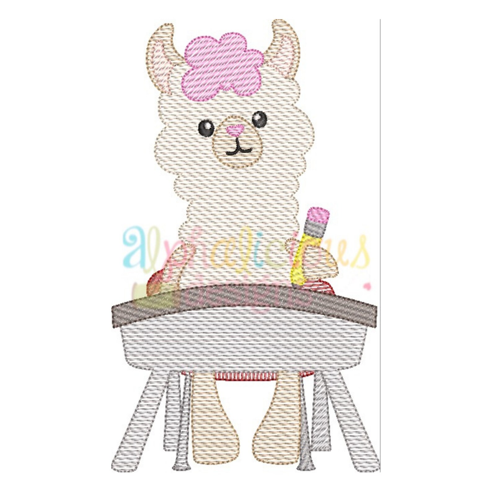 Learning Llama 2 - Sketch - Embroidery Design - Instant Download - 5 ...