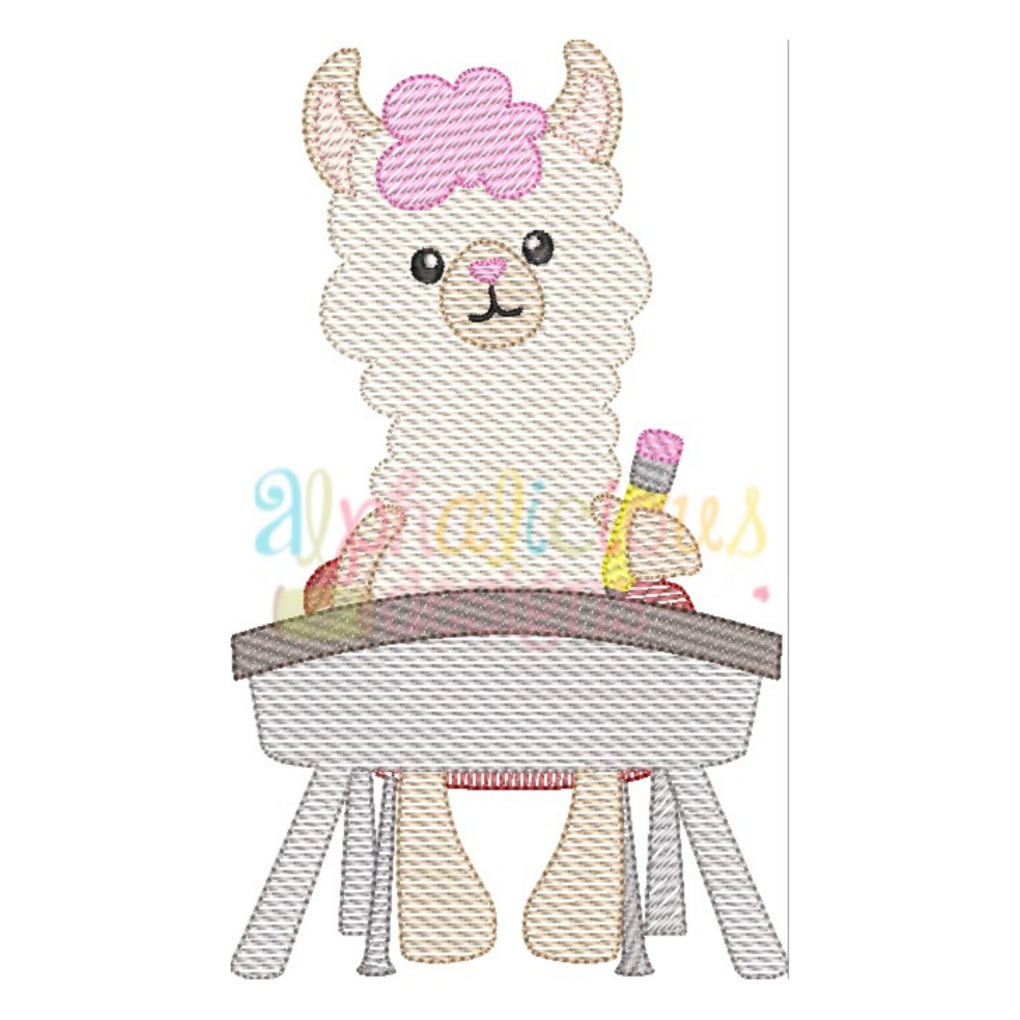 Learning Llama 2 - Sketch - Embroidery Design - Instant Download - 5 ...