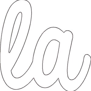 LA Applique Design Digitized Embroidery Design - Etsy