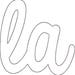 LA Applique Design Digitized Embroidery Design - Etsy