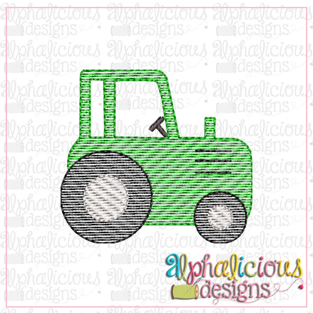 Tractor - MINI Sketch Embroidery Design - Etsy
