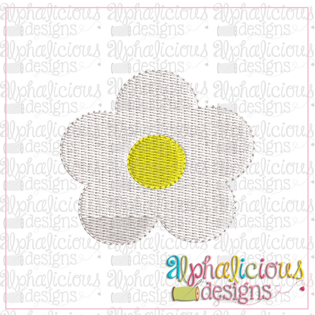 Flower MINI Fill Embroidery Design | Etsy