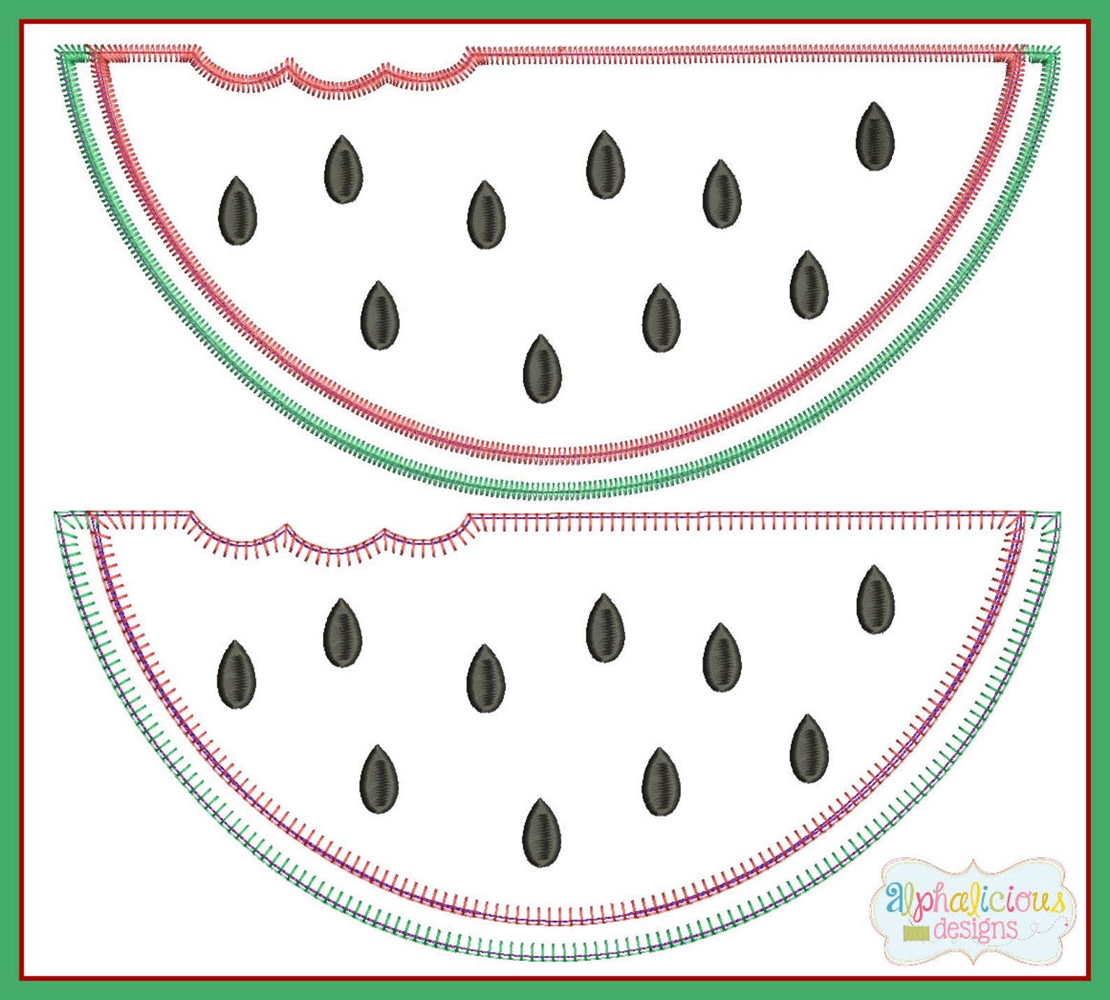Watermelon Applique Design- Digitized Embroidery Design - Etsy