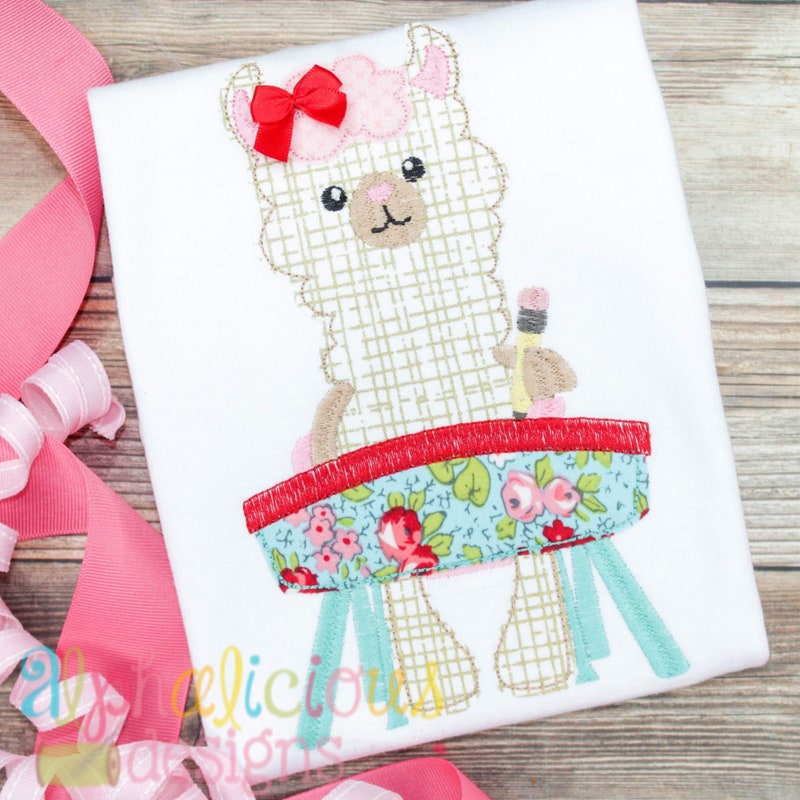 Llama Applique Design - Etsy