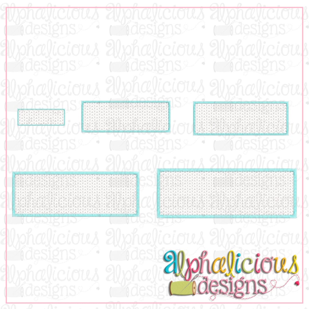 Faux Smocked Embroidery Rectangle - Instant Download - 5 Sizes - 9 ...