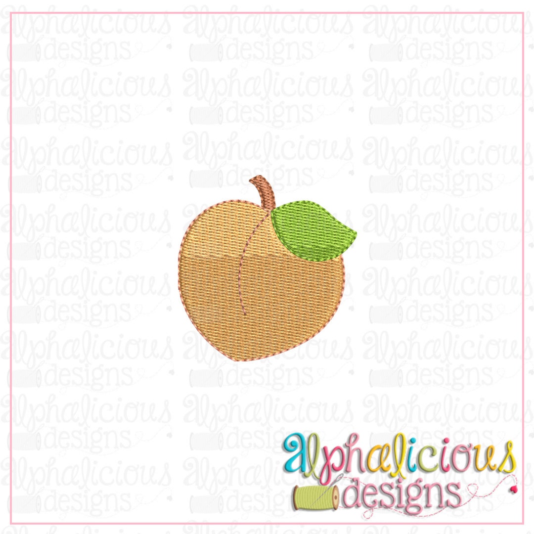Peach - MINI - Fill - Embroidery Design - Instant Download - 3 Sizes ...