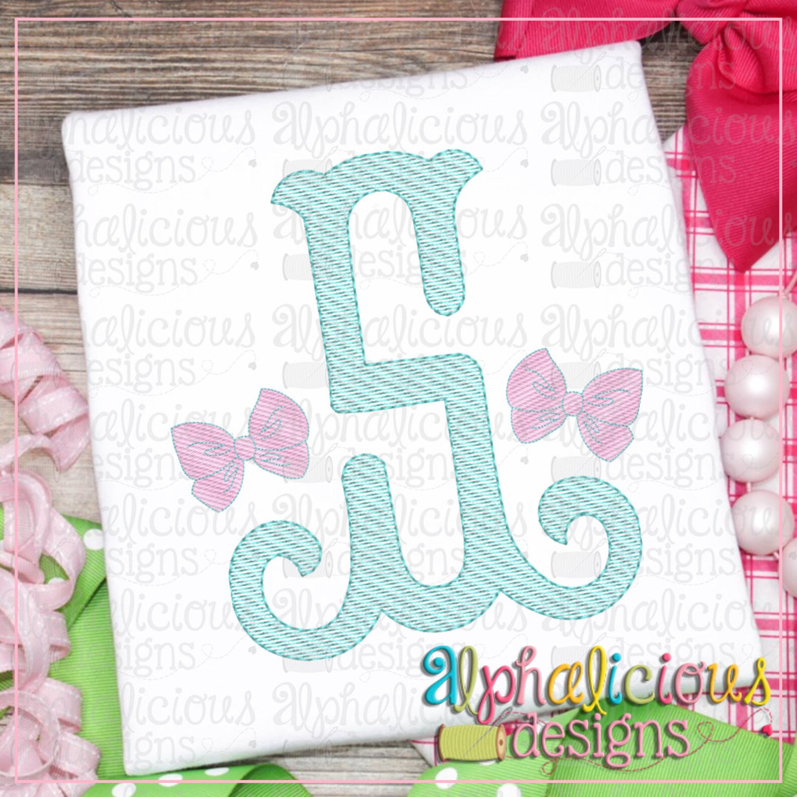 Arabesque Sketch Monogram Embroidery Font Vintage Monogram | Etsy