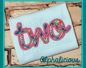 ONE Cursive Applique Font/design | Etsy