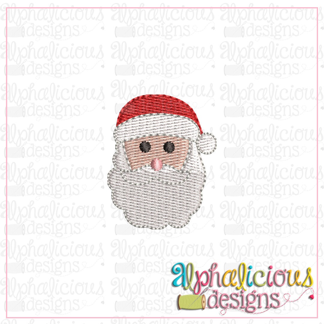 Santa - MINI Fill Embroidery Design - Etsy
