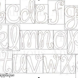 Happy Day Cursive Applique Font- Lowercase - Etsy
