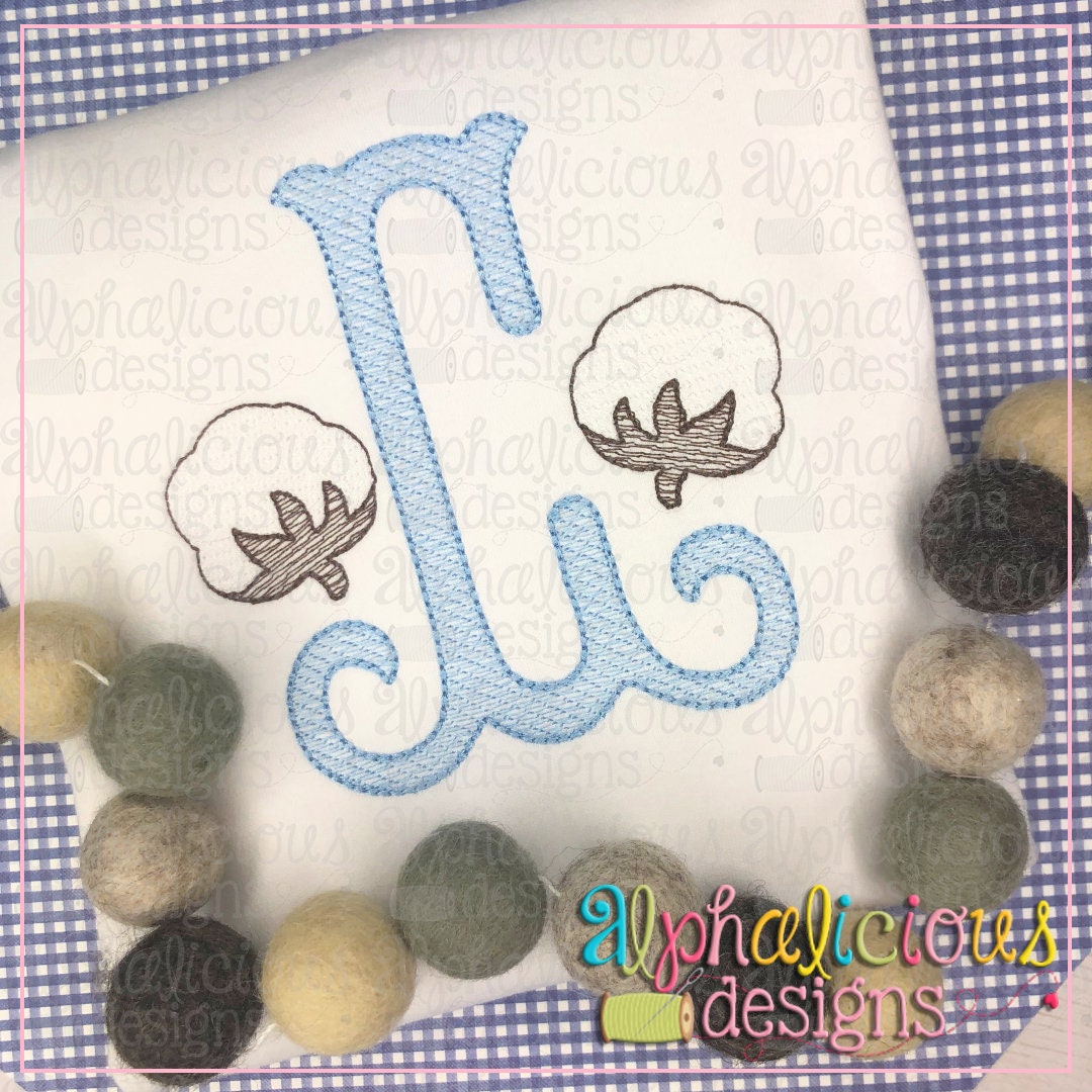 Cotton Boll - MINI Sketch Embroidery Design - Etsy