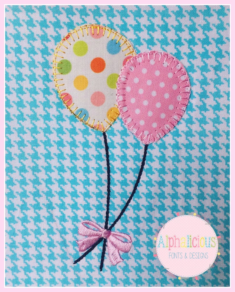 Balloon Applique Design- Digitized Embroidery Design - Etsy