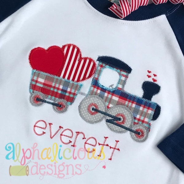 Train Applique - Etsy