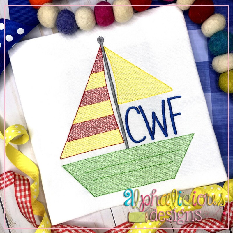 Sailboat Monogram - Etsy